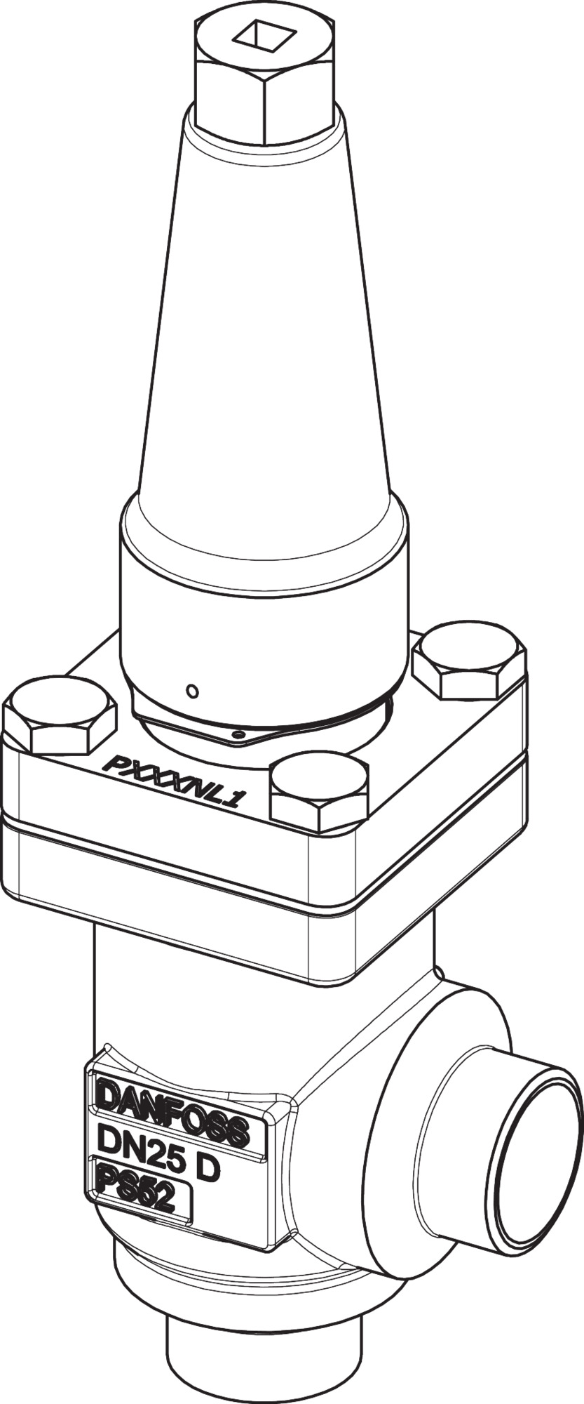Shut-off valve, SVA-S 50, Max. Working Pressure [bar]: 52, Cap | SVA-S ...